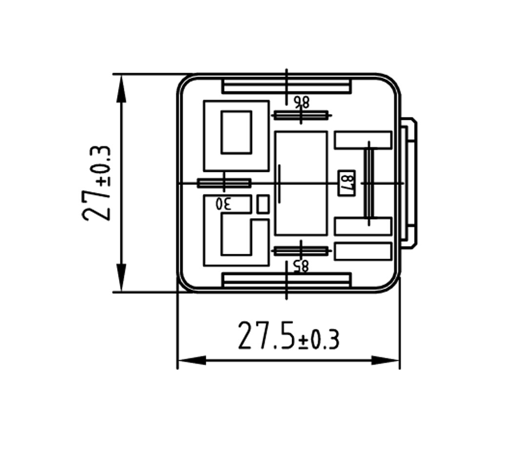 Mini-Relay N.O. 24V 20A