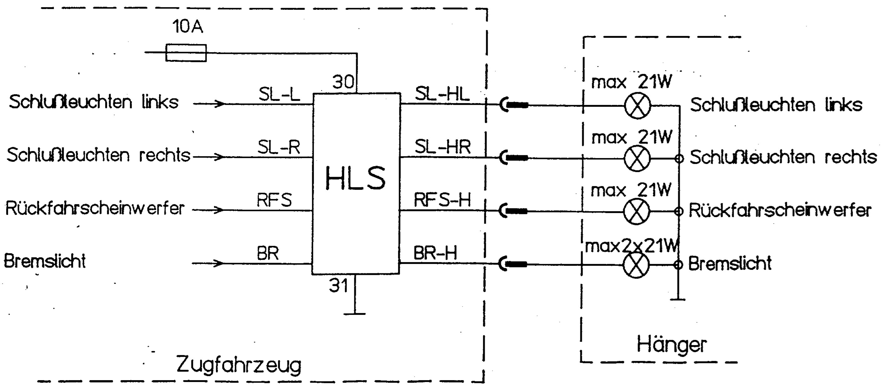 Trailer Lamp Control 12V